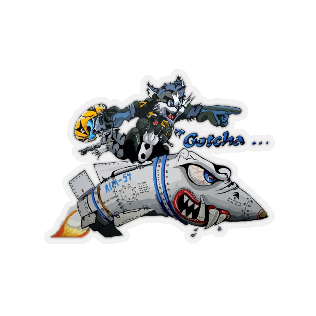 Gotcha.. F-14 Nose Art Stickers – Wild Weasel Apparel